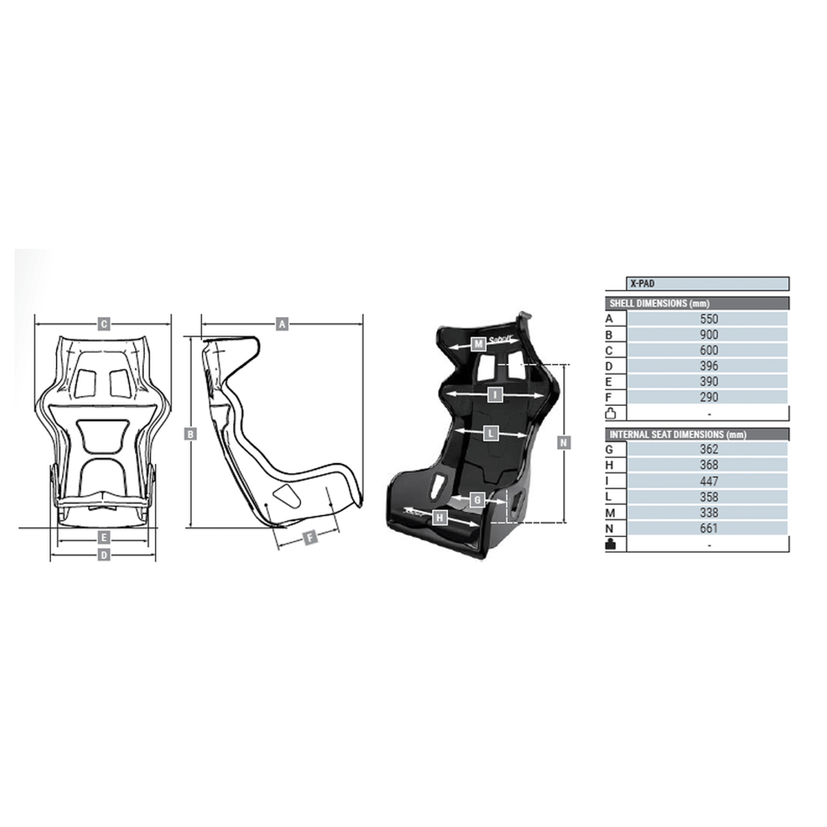 Sabelt X-Pad Racing Seat – Wine Country Motor Sports
